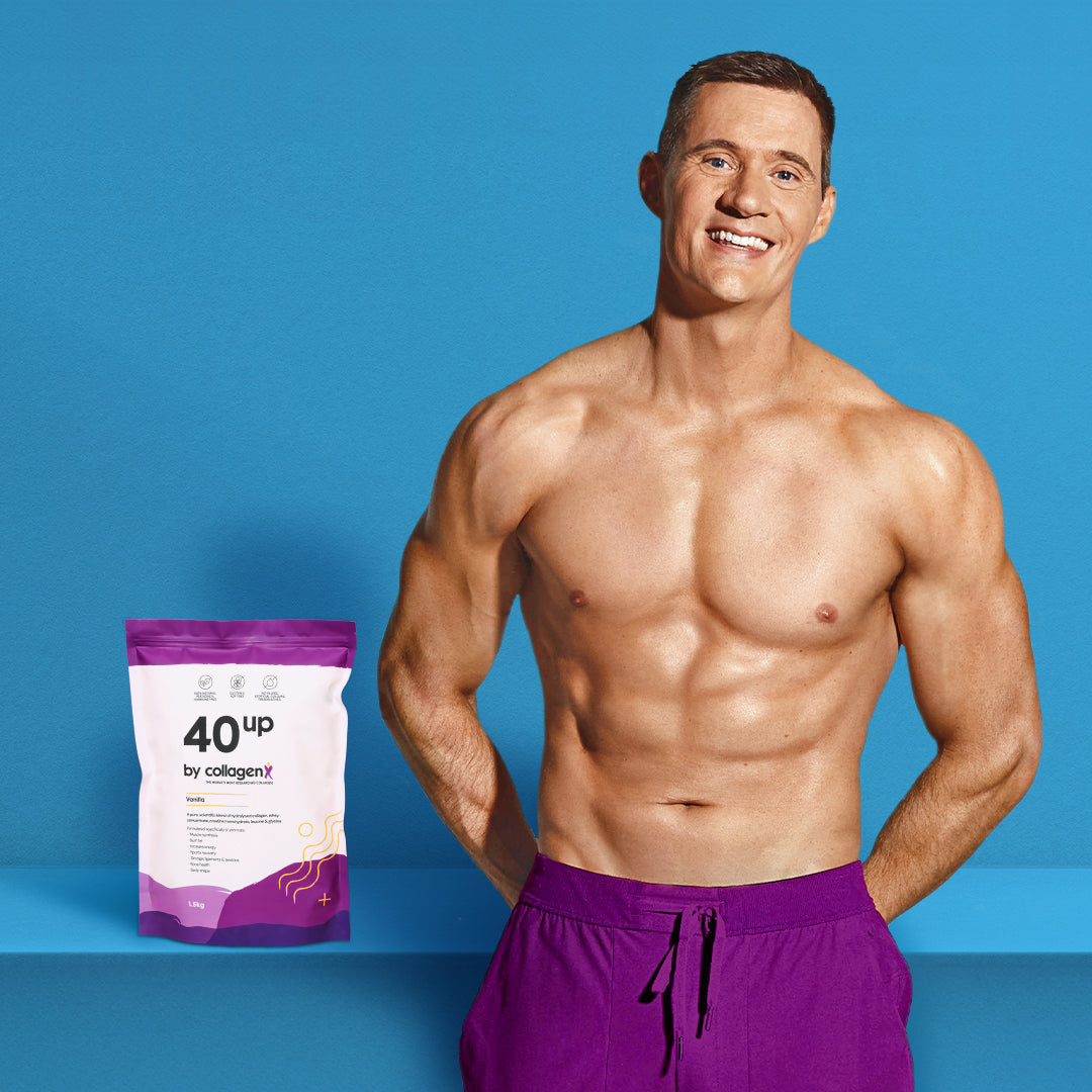 40UP: Whey + Collagen Protein Powder (with Creatine, Leucine, Glycine ...